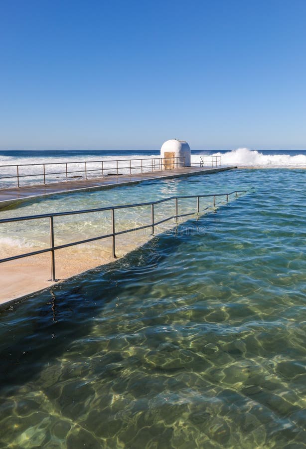 Merewether Ocean Baths - Newcastle Australia Stock Image - Image of ...