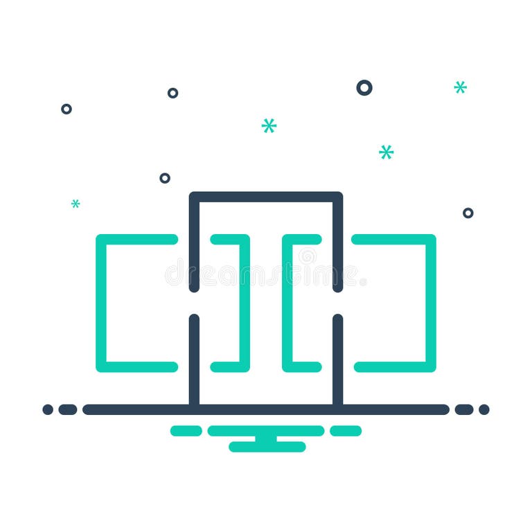 Mix Icon for Merge, Amalgamate and Converge Stock Vector - Illustration ...