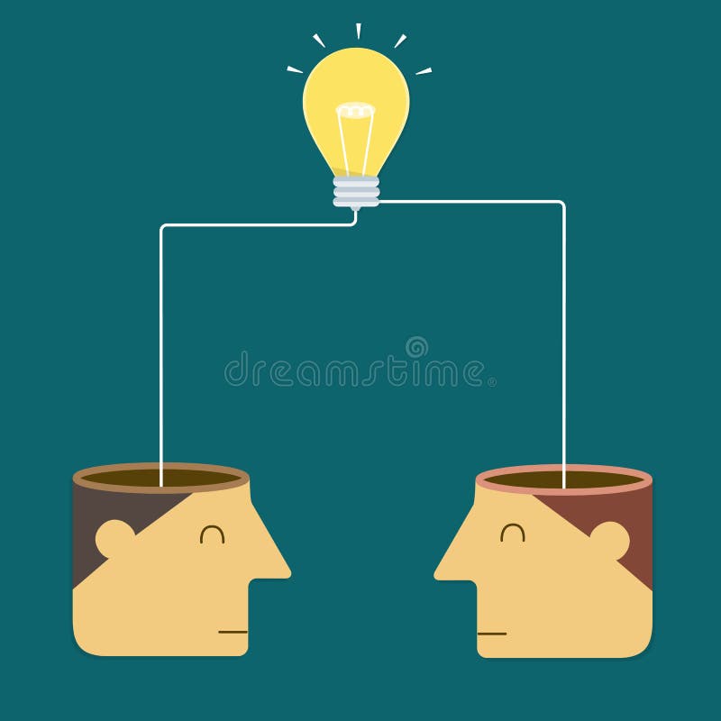 Merge ideas to success stock vector. Illustration of common - 85409186