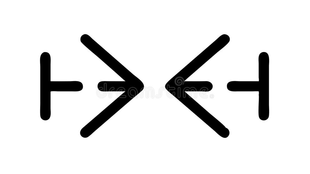 Merge and Separate Arrows Icon, Data Flow and Directional Control ...