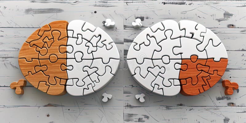 The Merger of Human Minds and Artificial Intelli Stock Image - Image of ...