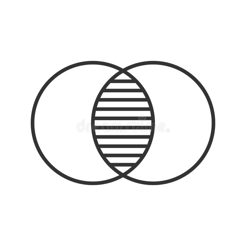 Merging linear icon stock vector. Illustration of drawing - 167551937