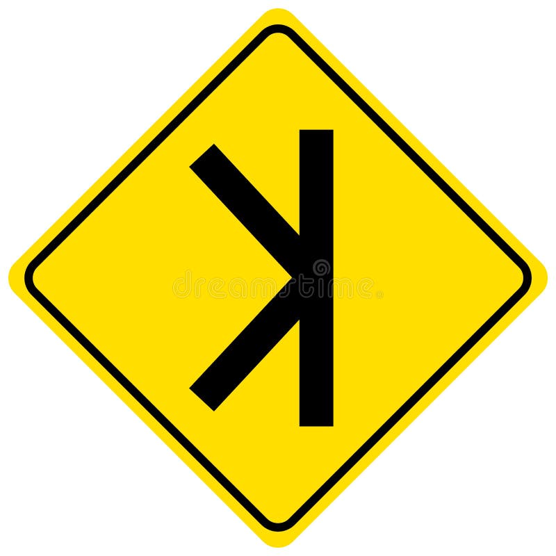 Merging Sign Icon. Trendy Merging Sign Logo Concept On White Background ...