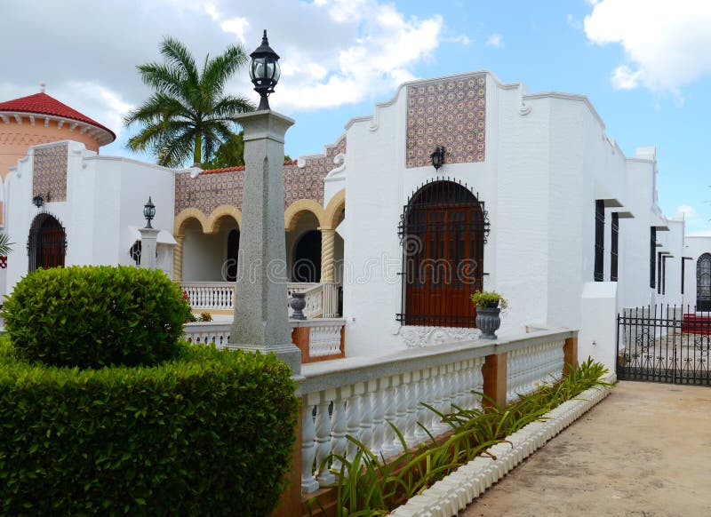Merida Mexico Colonial House Architecture Stock Image - Image of ...