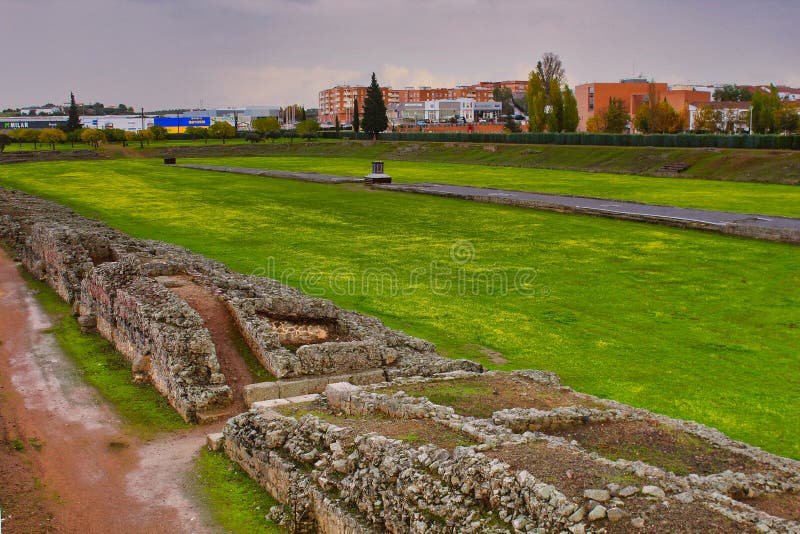 Merida roman circus editorial stock image. Image of plata - 179184759