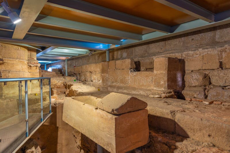 Merida, Spain, May 20, 2021: Necropolis Under Basilica of Santa ...