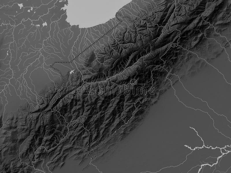 Merida, Venezuela. Grayscale. No Legend Stock Illustration ...