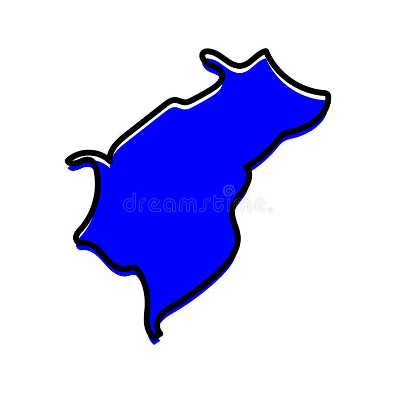 Merida State of Venezuela Vector Map Design Stock Vector - Illustration ...