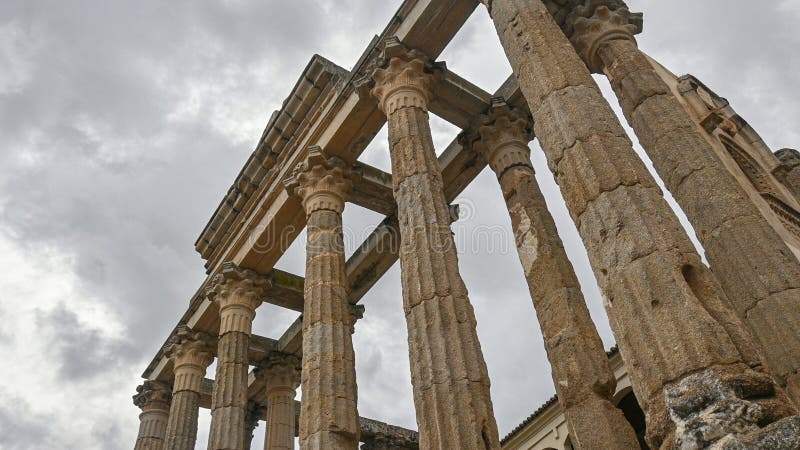 Merida Temple of Diana stock photo. Image of sight, archeology - 332626202
