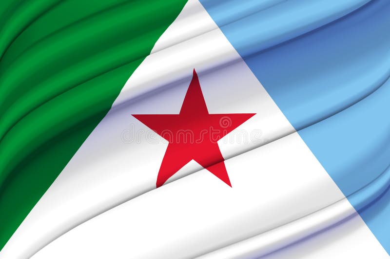 Merida Waving Flag Illustration. Stock Illustration - Illustration of ...