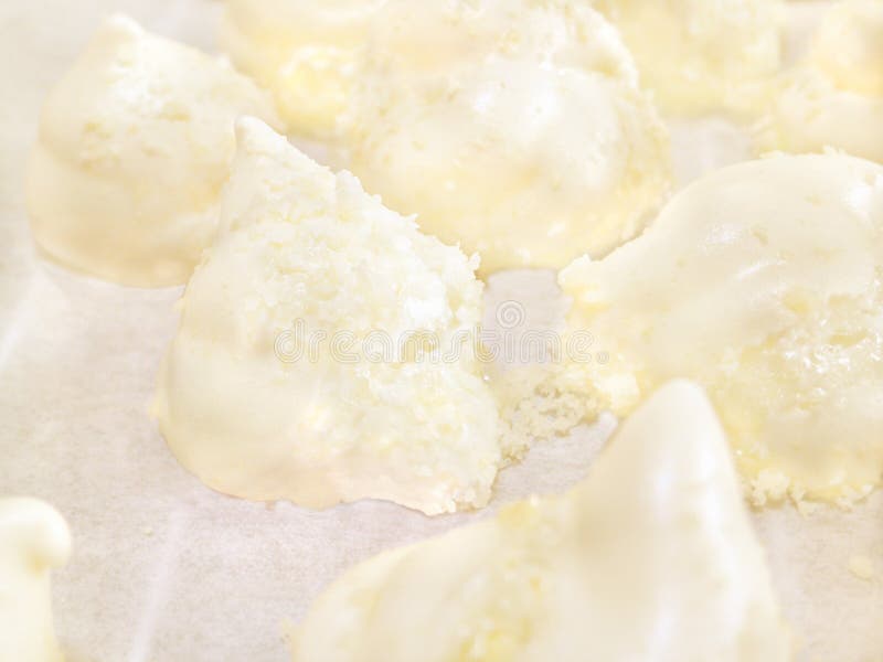 Meringue with hazelhut stock image. Image of crispy, stiff - 25988649