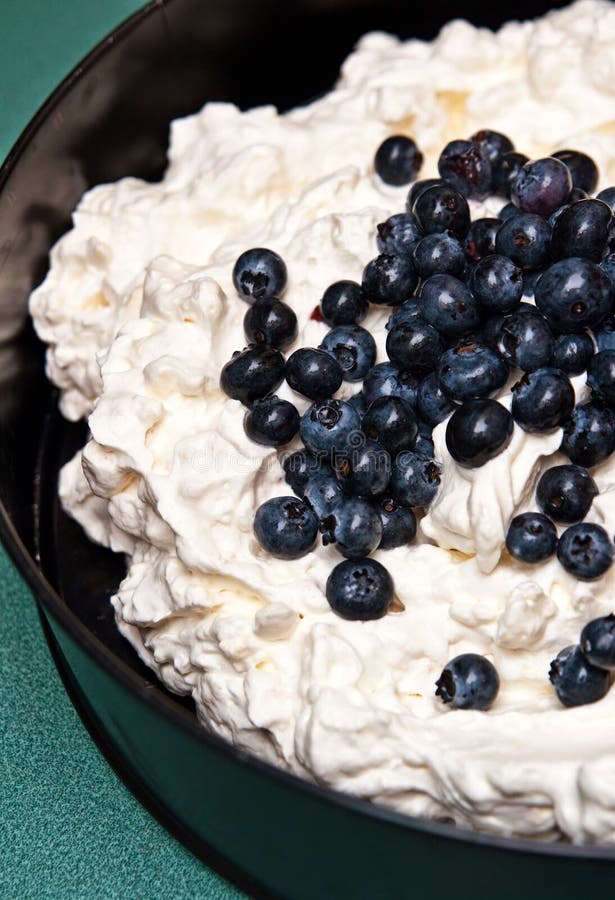 Meringue Ice Cream Dessert Stock Image Image Of Blueberries 43466795