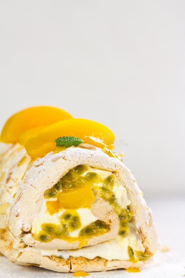 Meringue roulade stock photo. Image of kitchen, freshness - 88698974