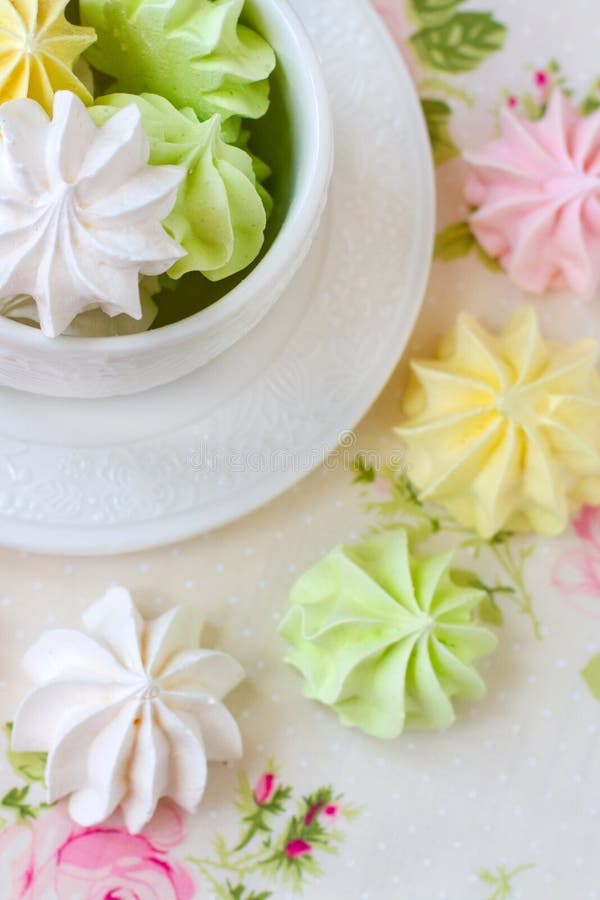 Meringues in cup stock photo. Image of bakery, meringue - 73961380