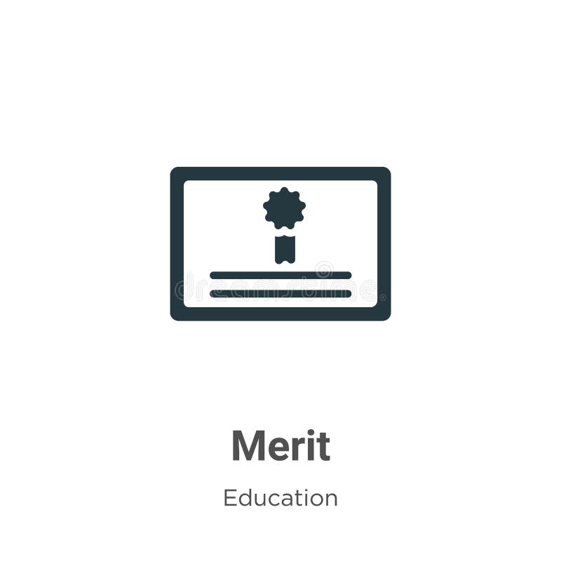 Merit Icon in Filled, Thin Line, Outline and Stroke Style. Vector ...