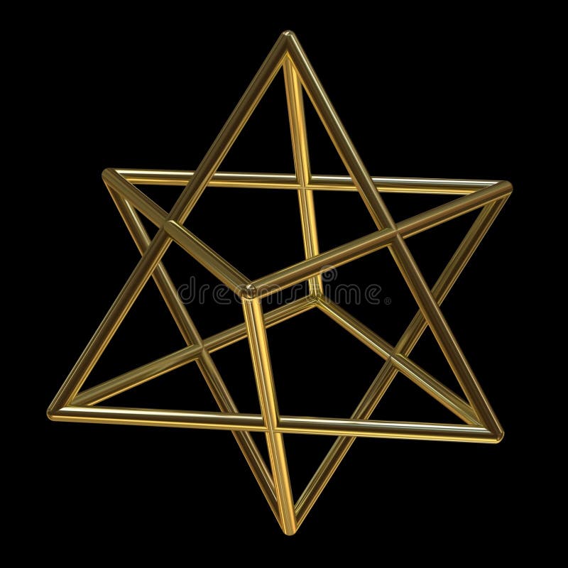 Merkaba stock illustration. Illustration of illustrated - 5605123