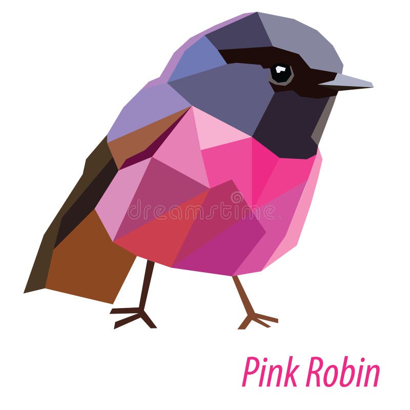 Merle rose illustration de vecteur. Illustration du rouge - 67552151