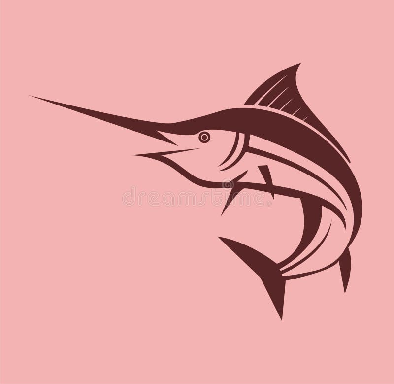 Merlin Fish Vetor Detalhado E Delicado Ilustração Stock - Ilustração de ...