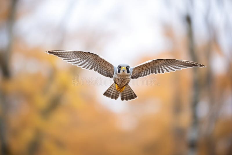 Merlin Flying Directly Towards the Camera Stock Image - Image of ...