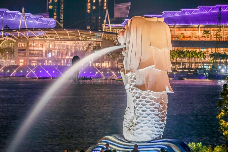 Merlion (Merlion Park) editorial image. Image of marlion - 261486040