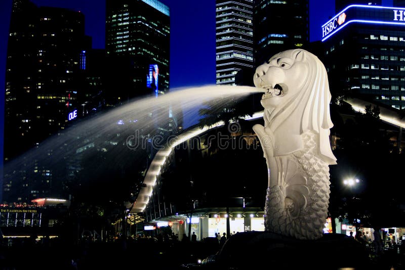 Merlion Park editorial stock photo. Image of park, lion - 40656798