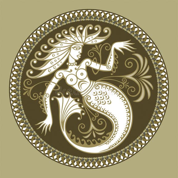 Mermaid Circle Stock Illustrations – 2,439 Mermaid Circle Stock ...
