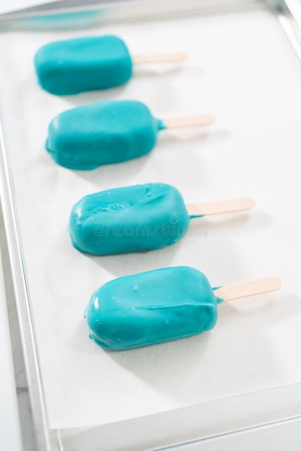 Mermaid cakesicles stock photo. Image of theme, pastry - 281351794