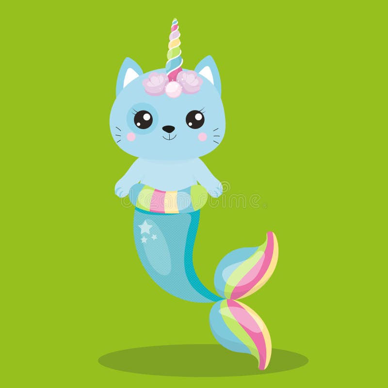 Papercraft Mermaid Cat Clipart Images Mermaid Kittens Mermaid Cat ...