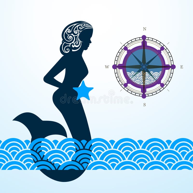 Mermaid stock vector. Illustration of character, freedom - 14519466