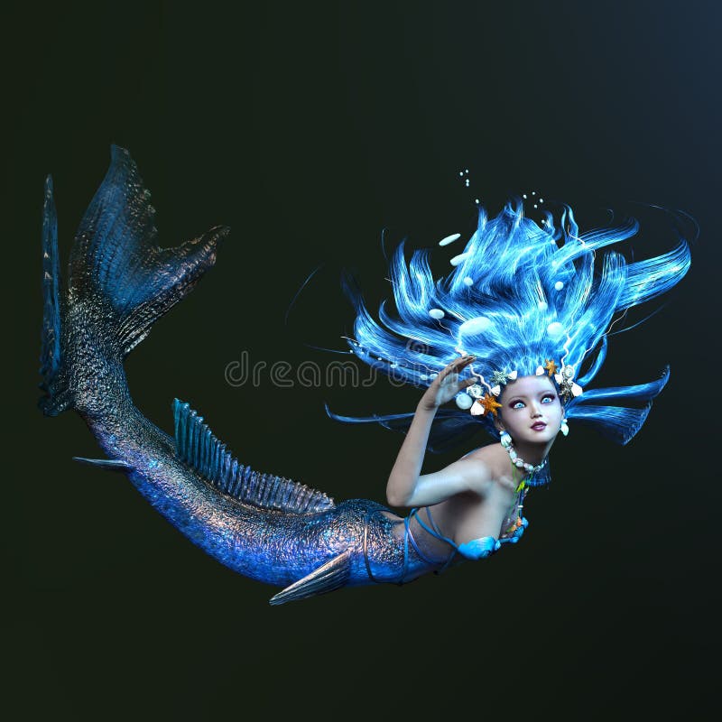 3d Mermaid Tail Stock Illustrations – 376 3d Mermaid Tail Stock ...