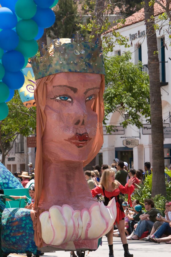 Mermaid Float in Santa Barbara Solstice Parade Editorial Image - Image ...