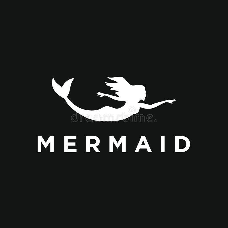 Mermaid Logo Design Vector Illustration Stock Vector - Illustration of ...