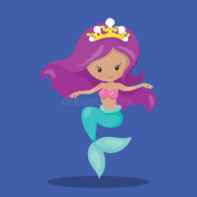 MERMAID VIOLET 02 stock vector. Illustration of violet - 197986635