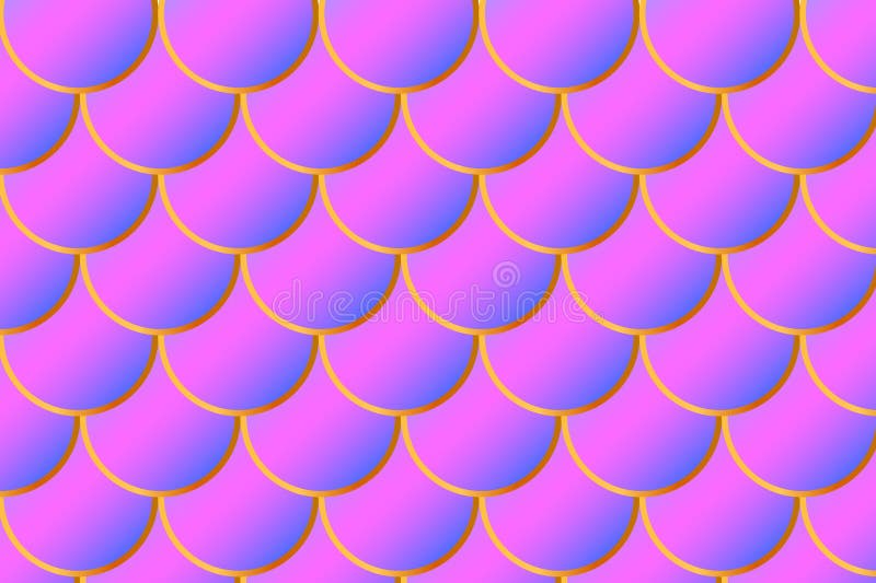 Mermaid Scales Seamless Repeat Pattern Design. Stock Vector ...