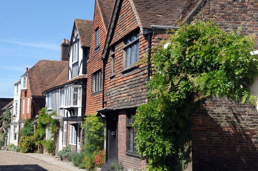 Mermaid Street, Rye stock image. Image of quaint, traditional - 16764023