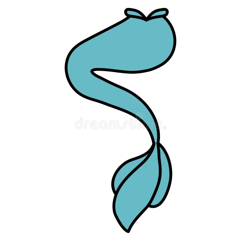 Mermaid tail icon stock vector. Illustration of siren - 137365497