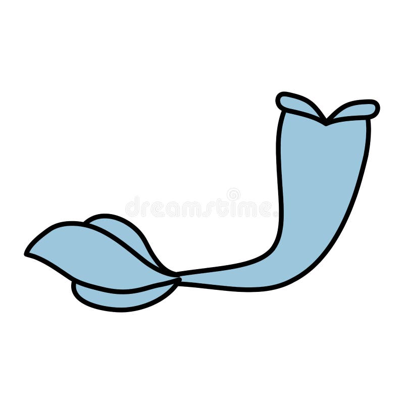 Mermaid tail icon stock vector. Illustration of nature - 137365526