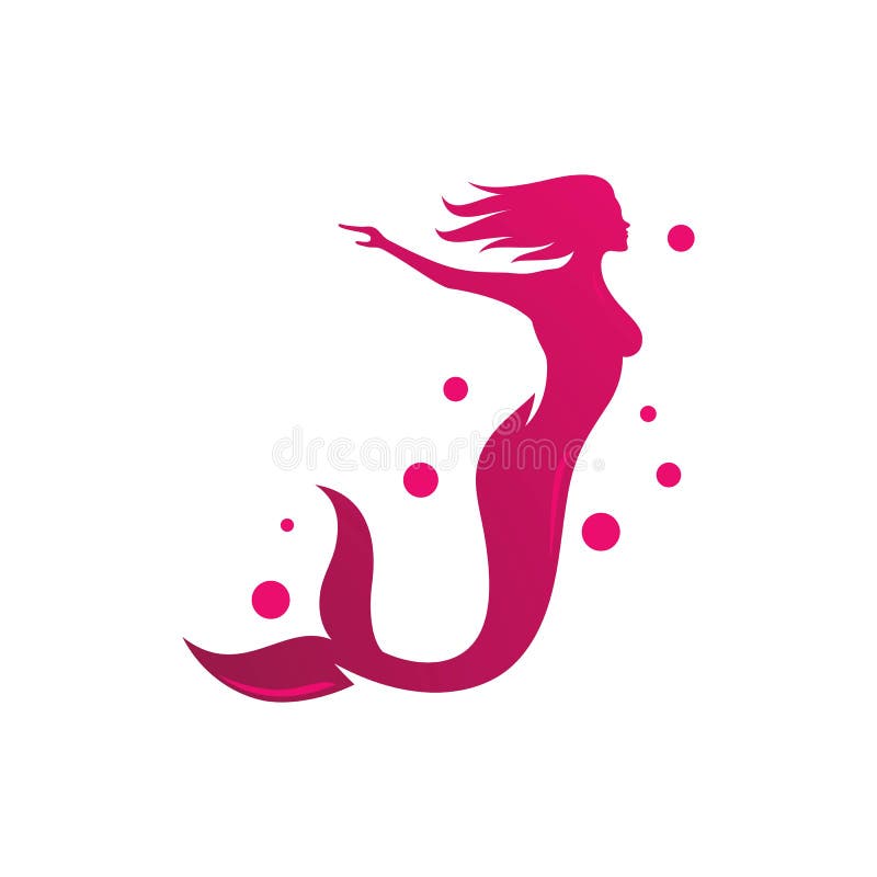 Mermaid Vector Illustration Design Stock Vector - Illustration of fish ...