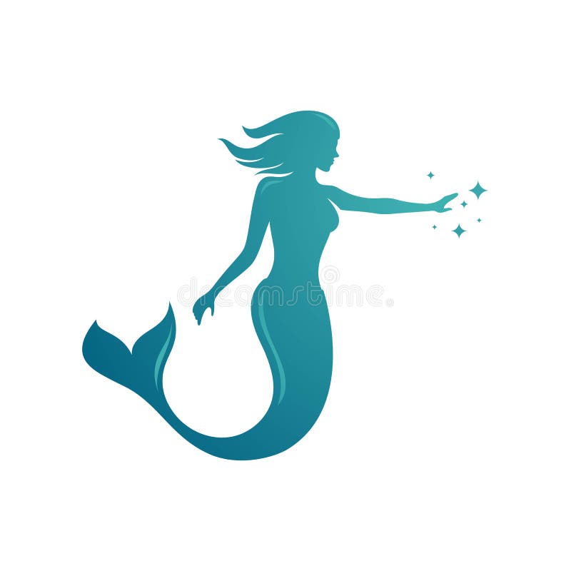 Mermaid Vector Illustration Design Stock Vector - Illustration of ...