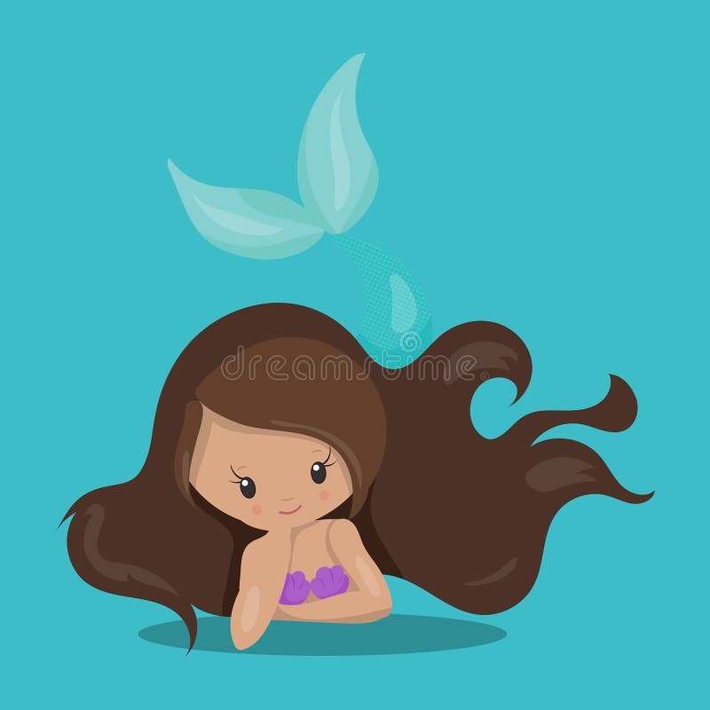 Mermaid vibes light lay 05 stock vector. Illustration of mermaid ...