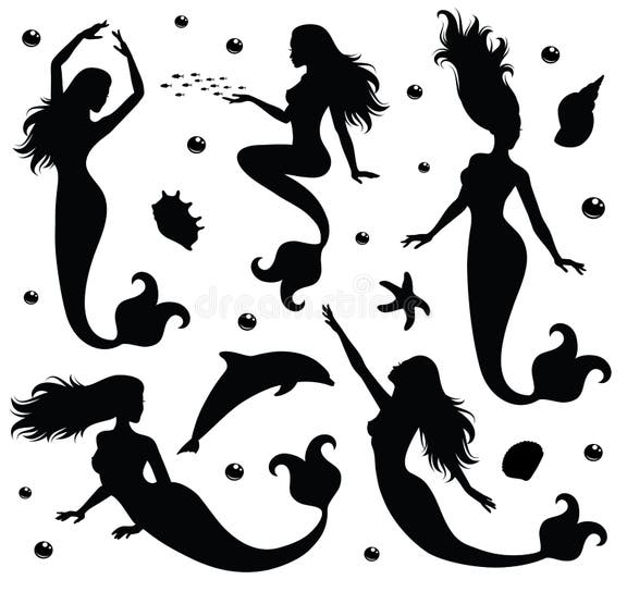 Mermaids Dancing Stock Illustrations – 57 Mermaids Dancing Stock ...