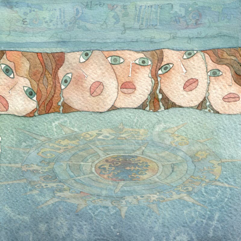 Illustration of the Story the Little Mermaid Stock Illustration ...