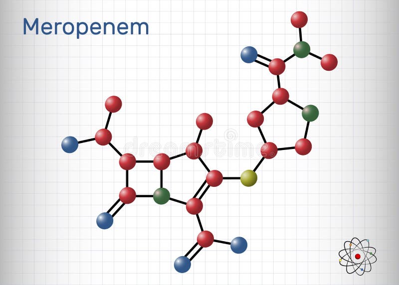 Meropenem Molecule. it is Broad-spectrum Carbapenem Antibiotic Stock ...