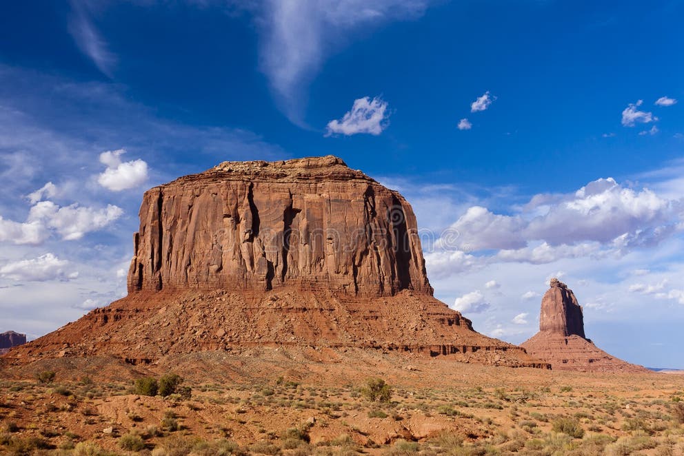 Merrick Butte at Monument Valley Stock Photo - Image of park, america ...