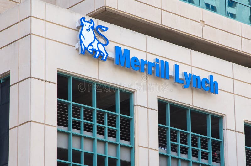 Merrill Lynch Exterior Sign Et Logo Photo éditorial - Image du ...