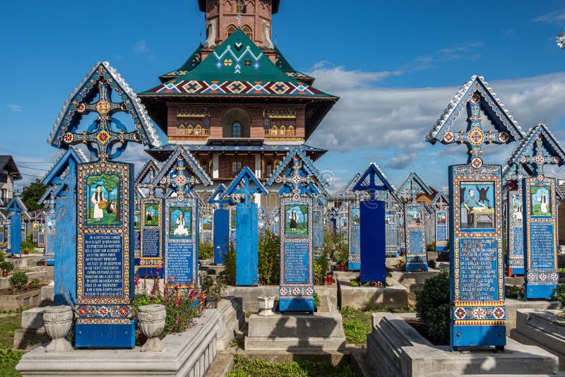 Merry Cemetery View editorial stock image. Image of tradition - 232258869