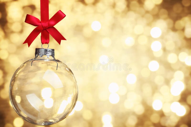 Transparent Empty Christmas Bauble Stock Photo - Image of season, fresh ...