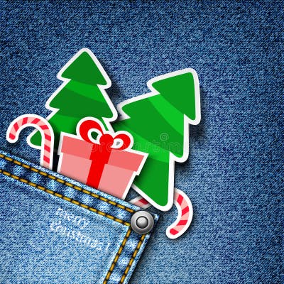 Christmas Denim Background Stock Illustrations – 671 Christmas Denim ...