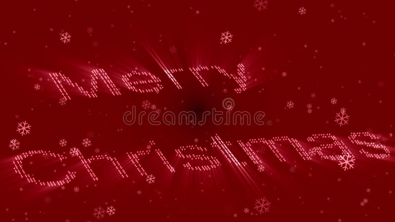 Merry Christmas Animation on Red and White Sparkling Lights Stock ...