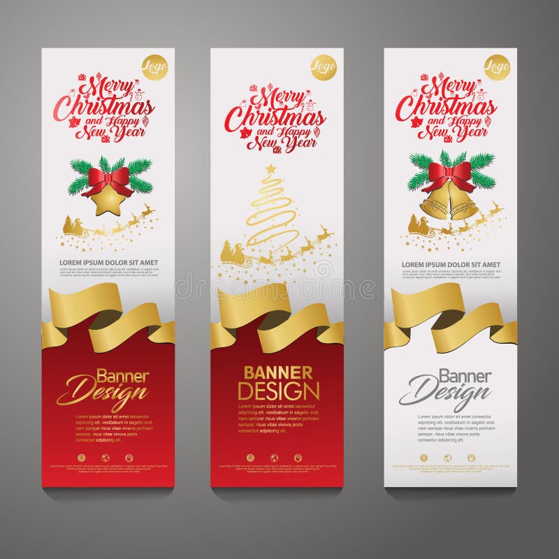Merry Christmas Banner Vertical Background, Vector Illustration Stock ... Merry Christmas Banner Vertical Background, Vector Illustration Stock ...